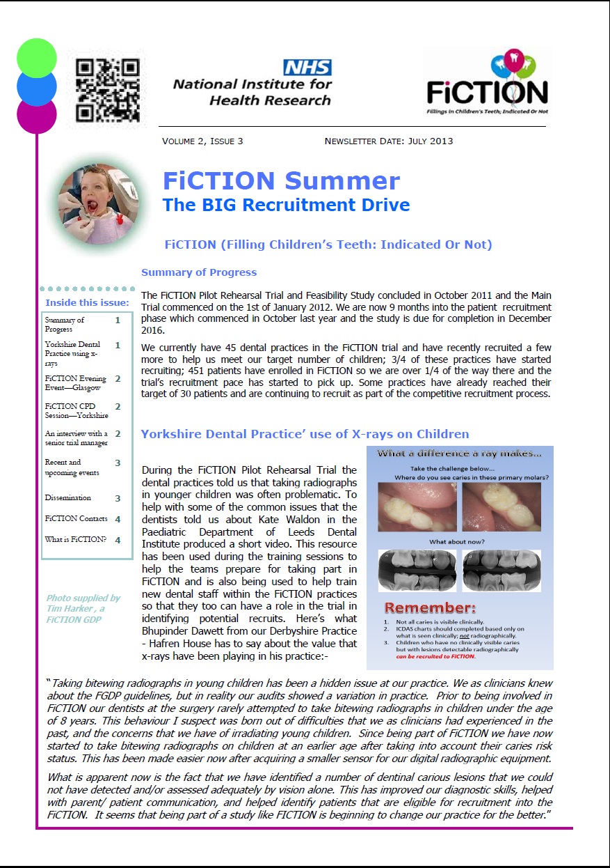 Newsletters; FiCTION Trial; Newcastle University