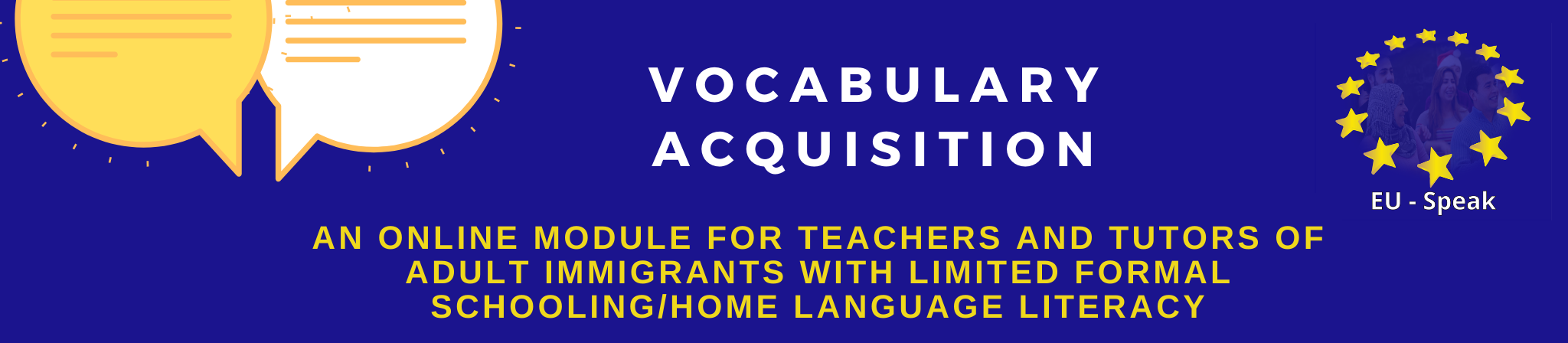 Vocabulary Acquisition | EU-Speak | Newcastle University